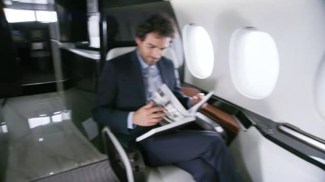 Cabin interior sky life - Dassault Falcon