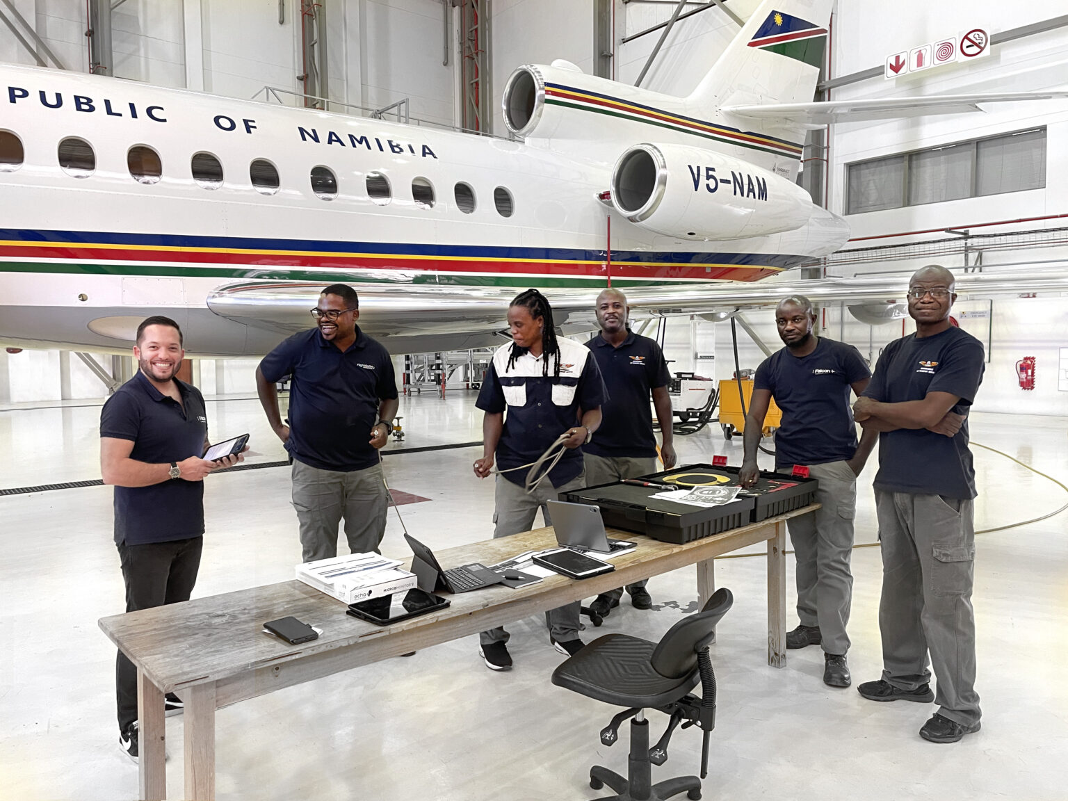 Taking Factory Training on the road—to Windhoek - Dassault Falcon